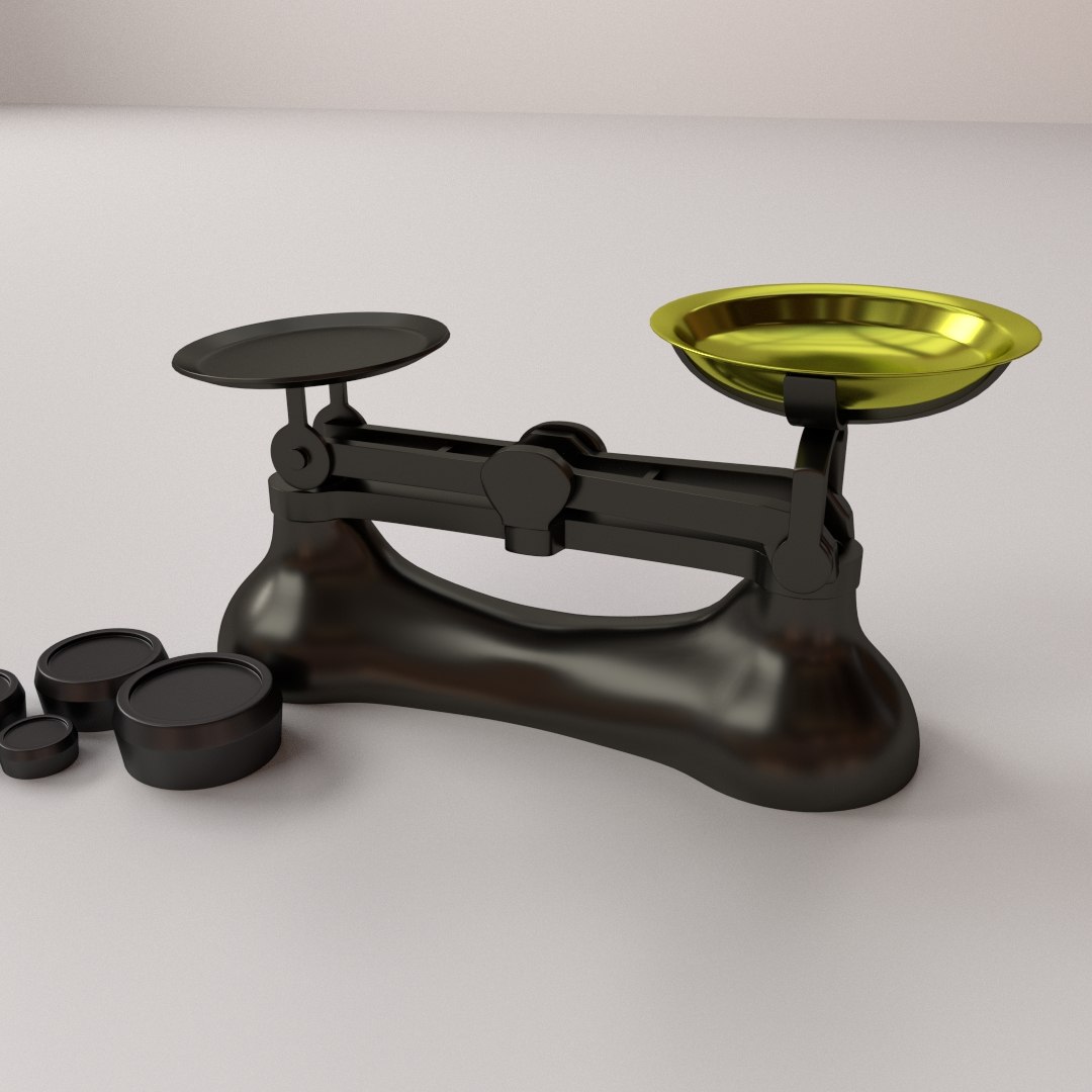 3d kitchen weighing scale