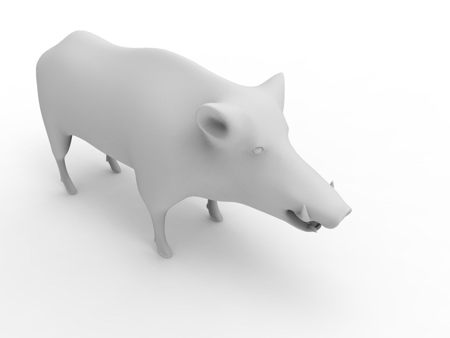 Wild boar rigged animation model - TurboSquid 1253535