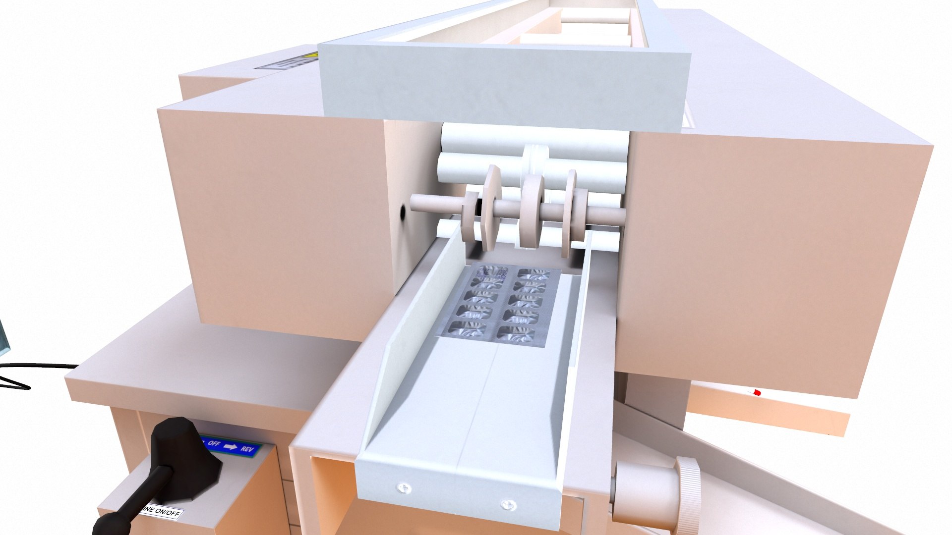 3D Strip Cutting Machine Model - TurboSquid 2338241