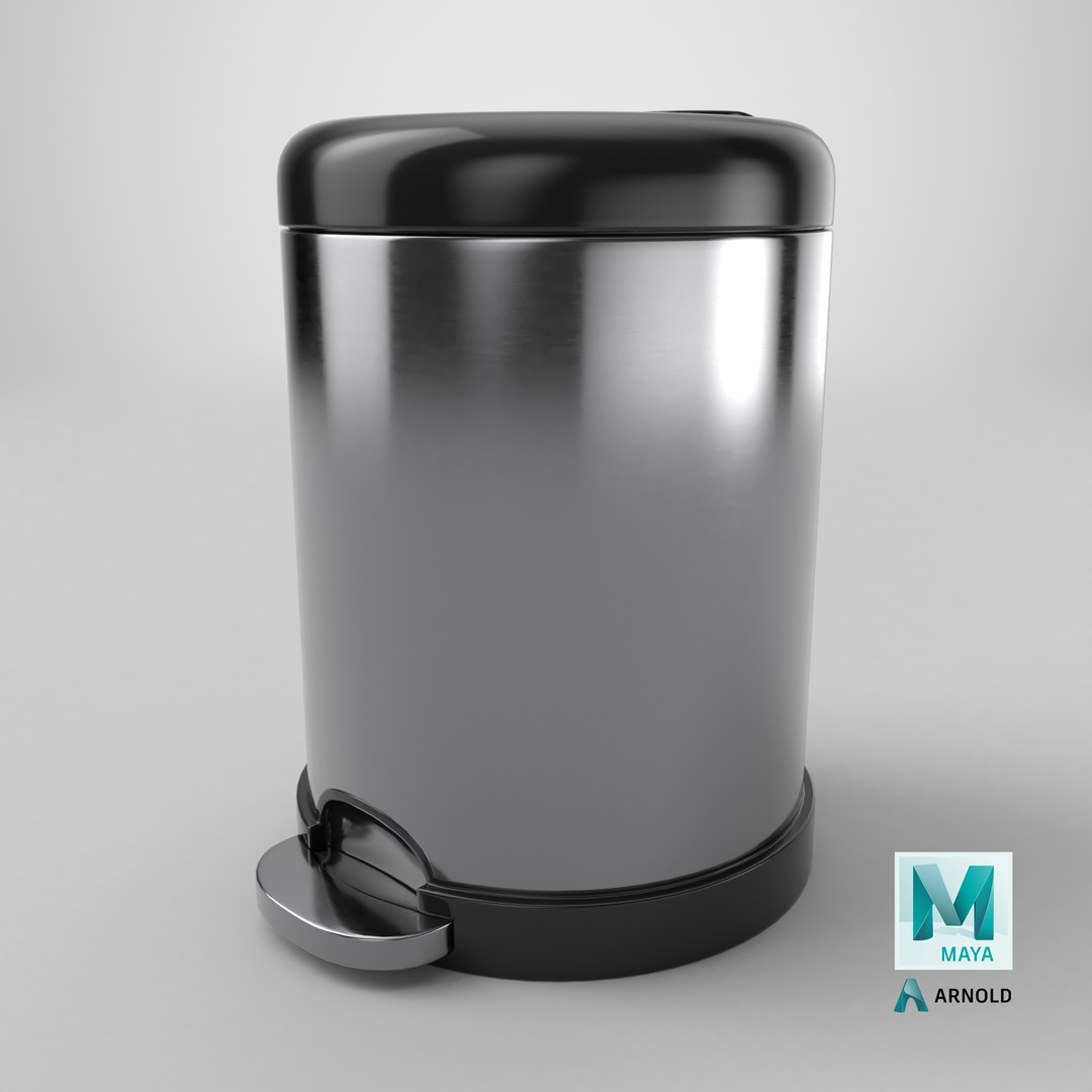 3D Trash Can Model - TurboSquid 1952675