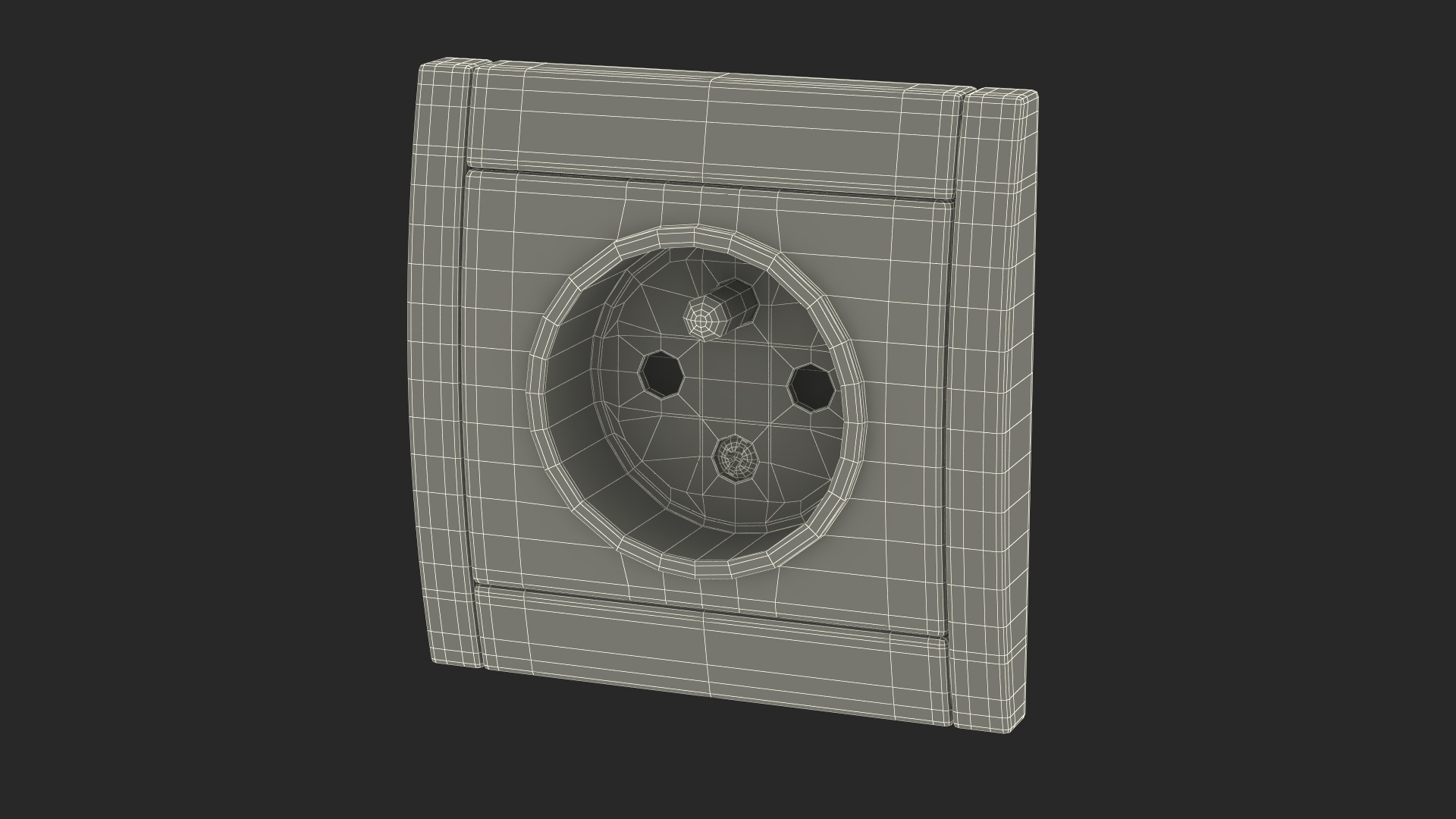 3D European Power Socket Model - TurboSquid 2247025