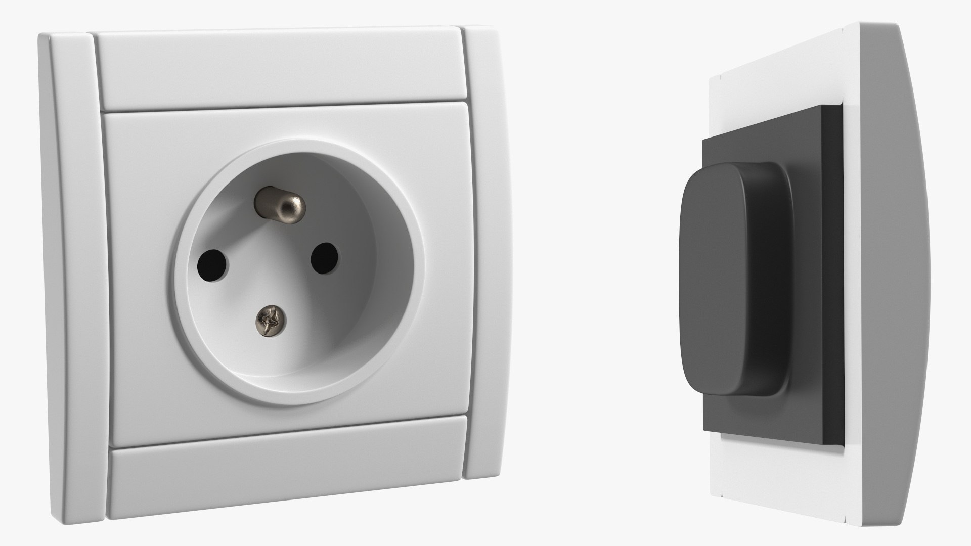 3D European Power Socket Model - TurboSquid 2247025