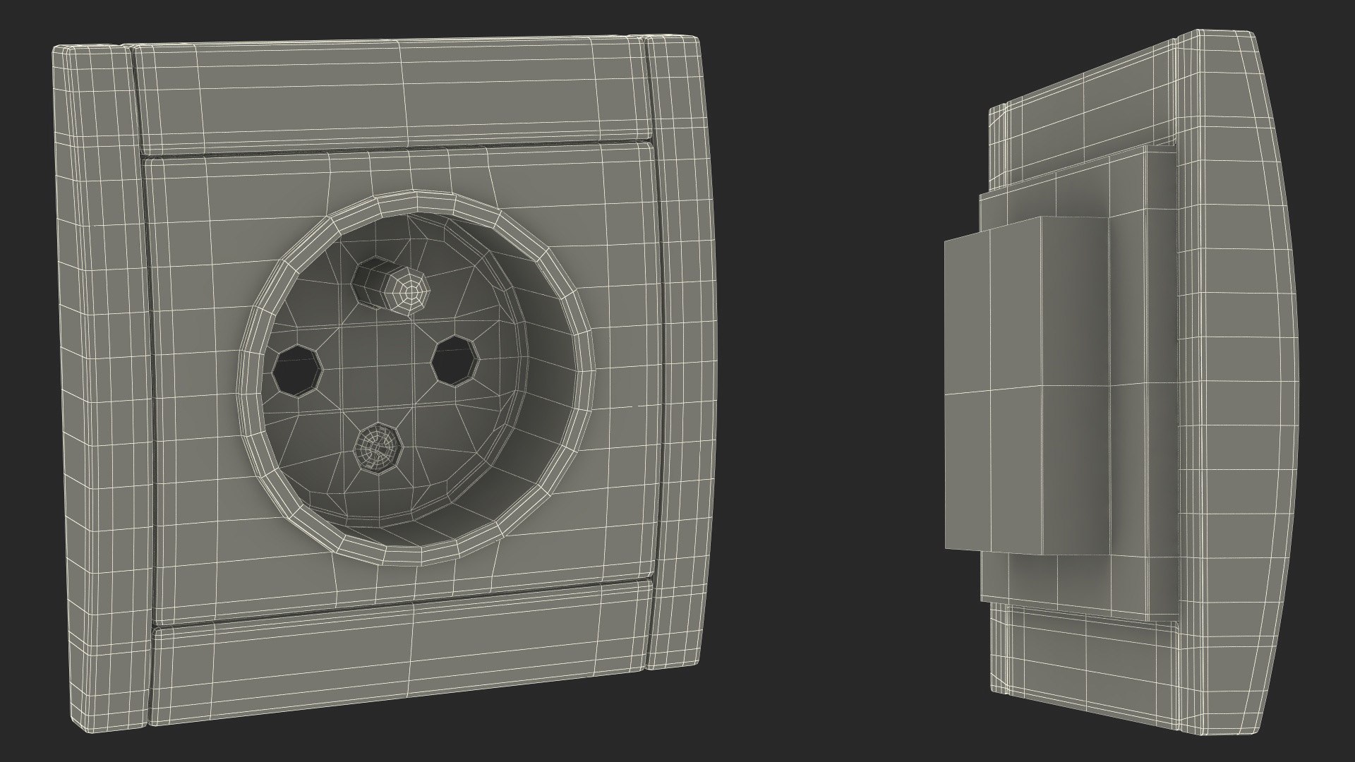 3D European Power Socket Model - TurboSquid 2247025