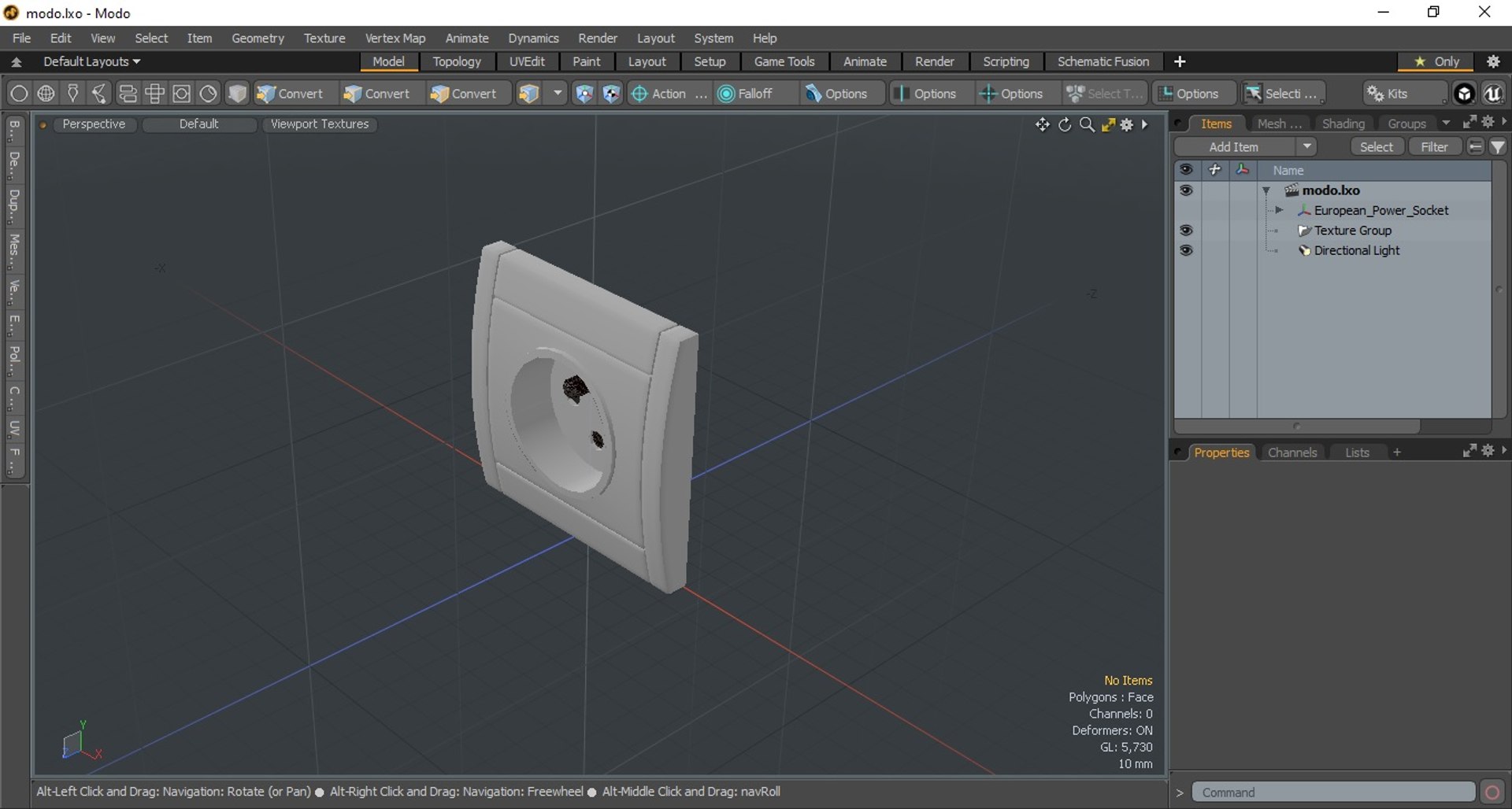 3D European Power Socket Model - TurboSquid 2247025