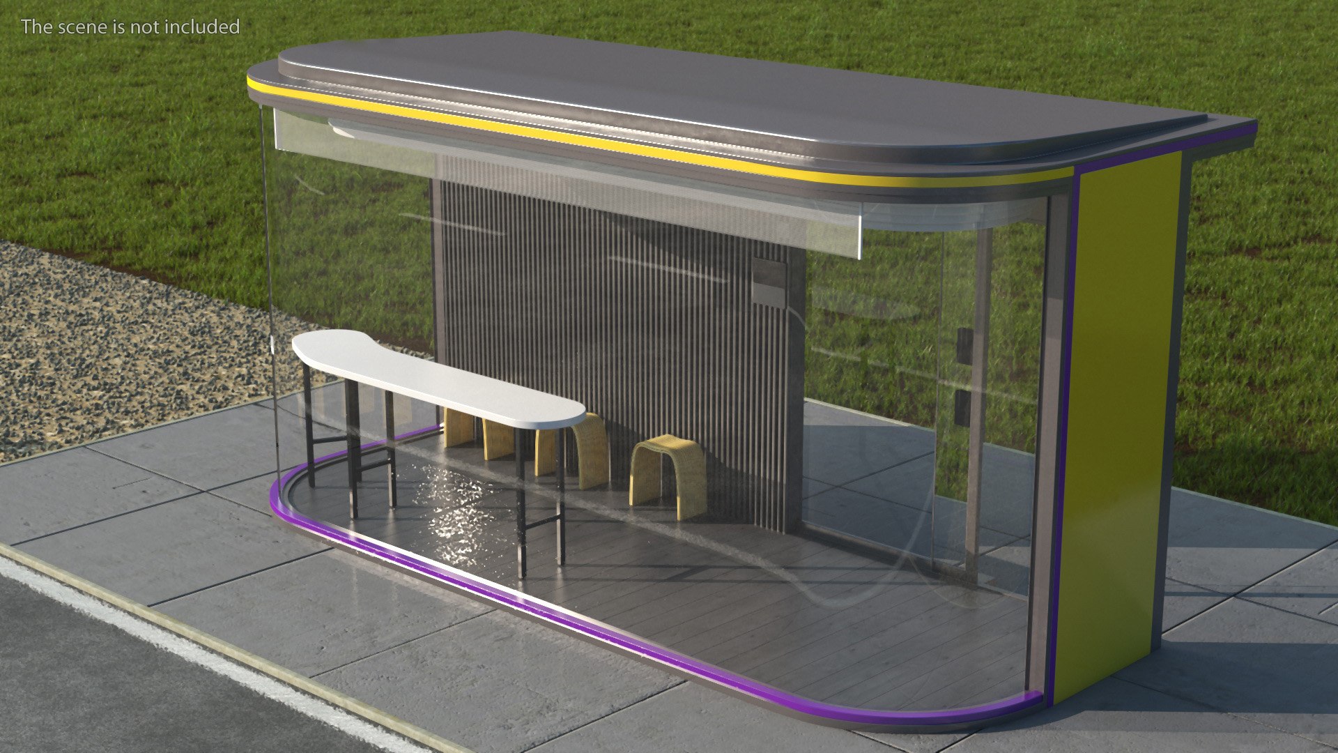 3D Smart Bus Stop Rigged Model - TurboSquid 1985448