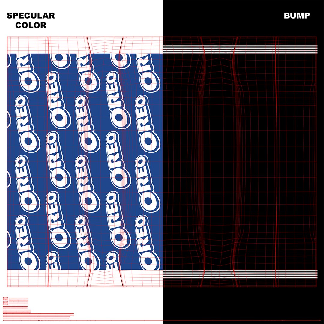 oreo cookies pack 3d model