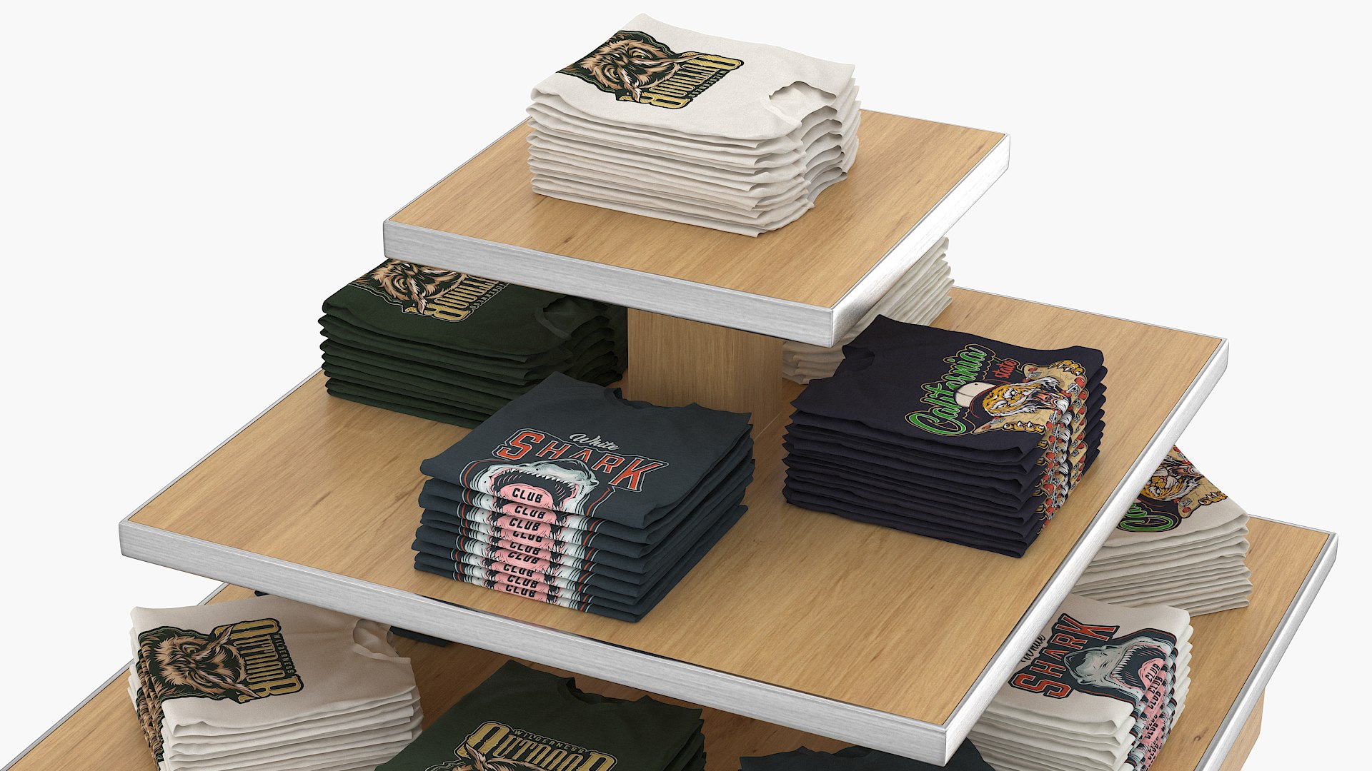 T-Shirt Pyramid Display 3 Model - TurboSquid 2000984