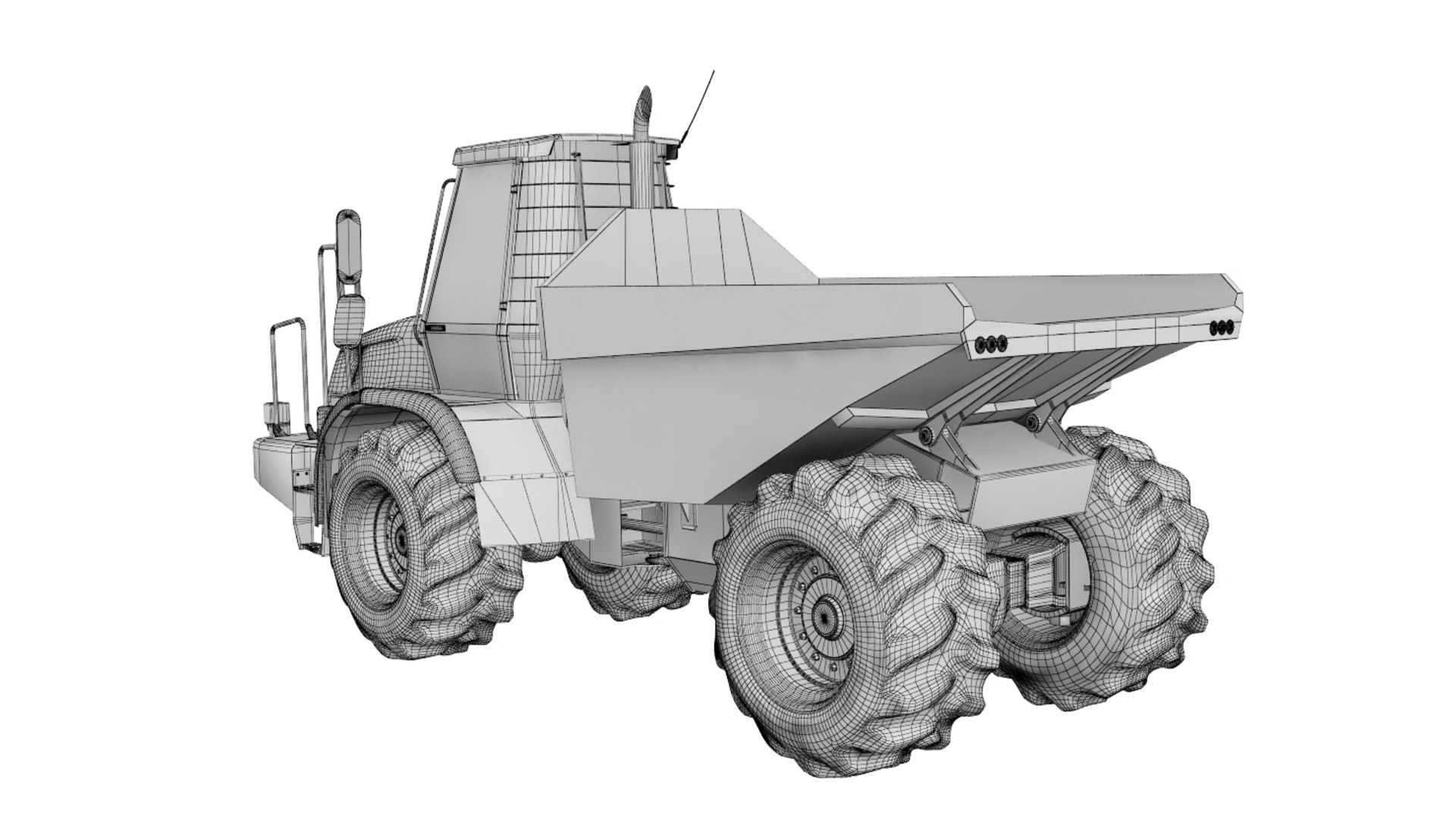 Articulated truck 714 3D model - TurboSquid 1371150