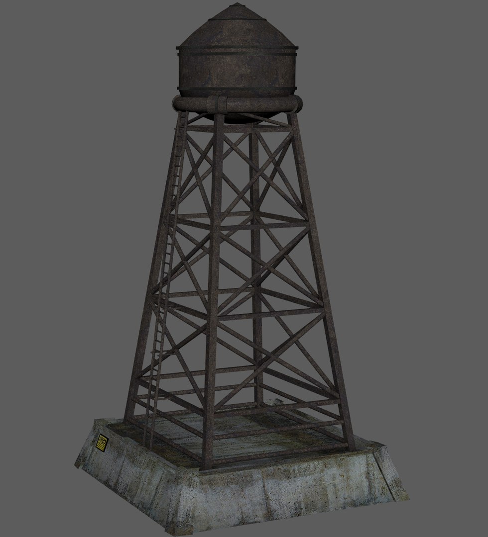 Water Tower Model - TurboSquid 1361745