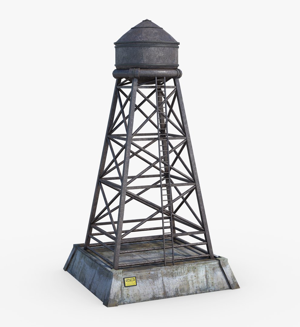 Water Tower Model - TurboSquid 1361745