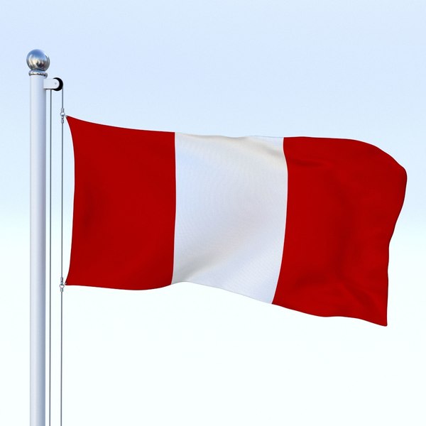 modelo 3d Bandera de Perú animada - TurboSquid 1097552