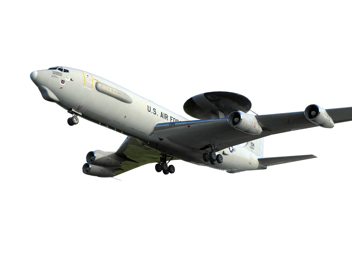 3D Boeing E-3 Sentry AWACS - TurboSquid 2183929