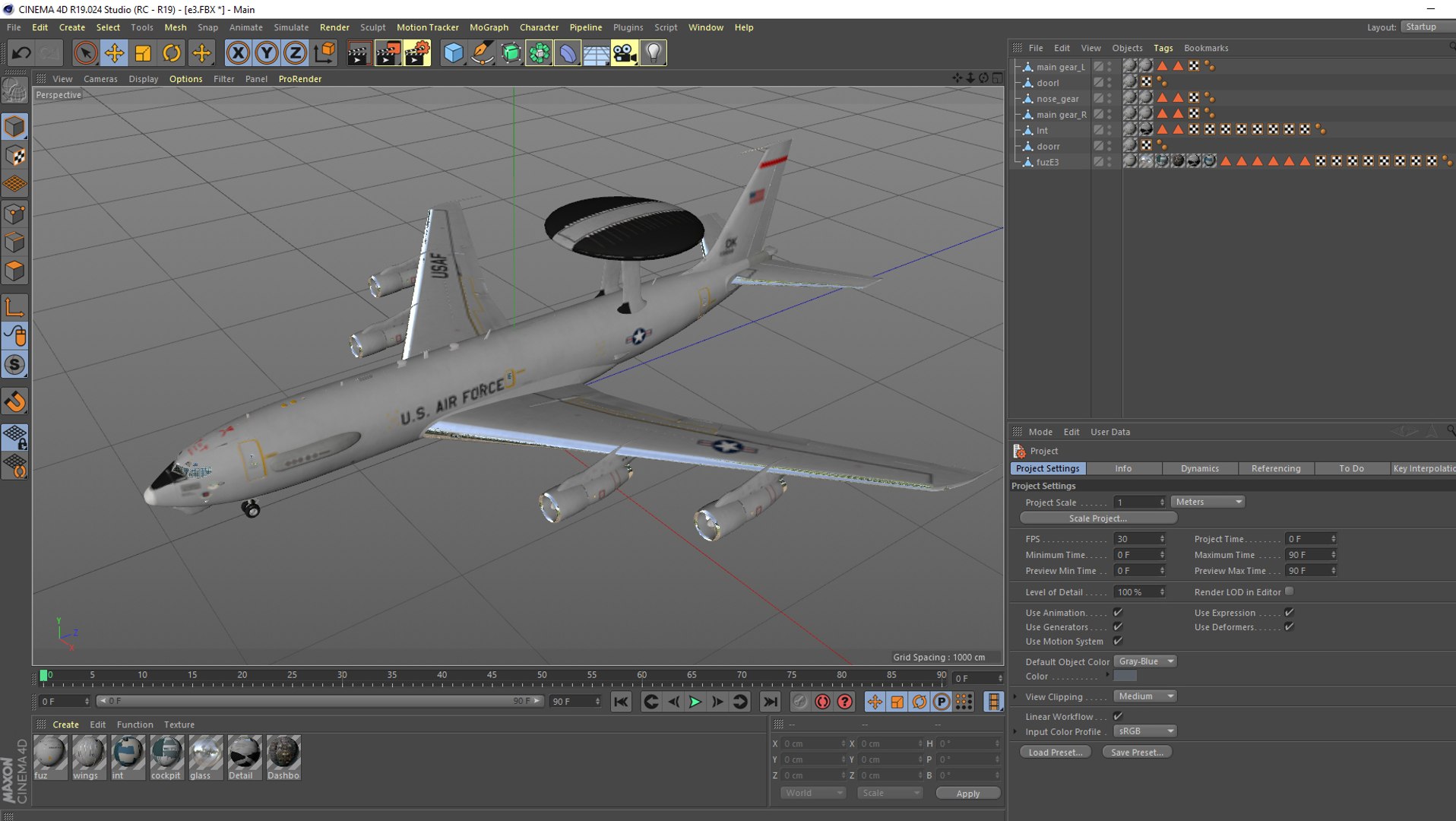 3D Boeing E-3 Sentry AWACS - TurboSquid 2183929