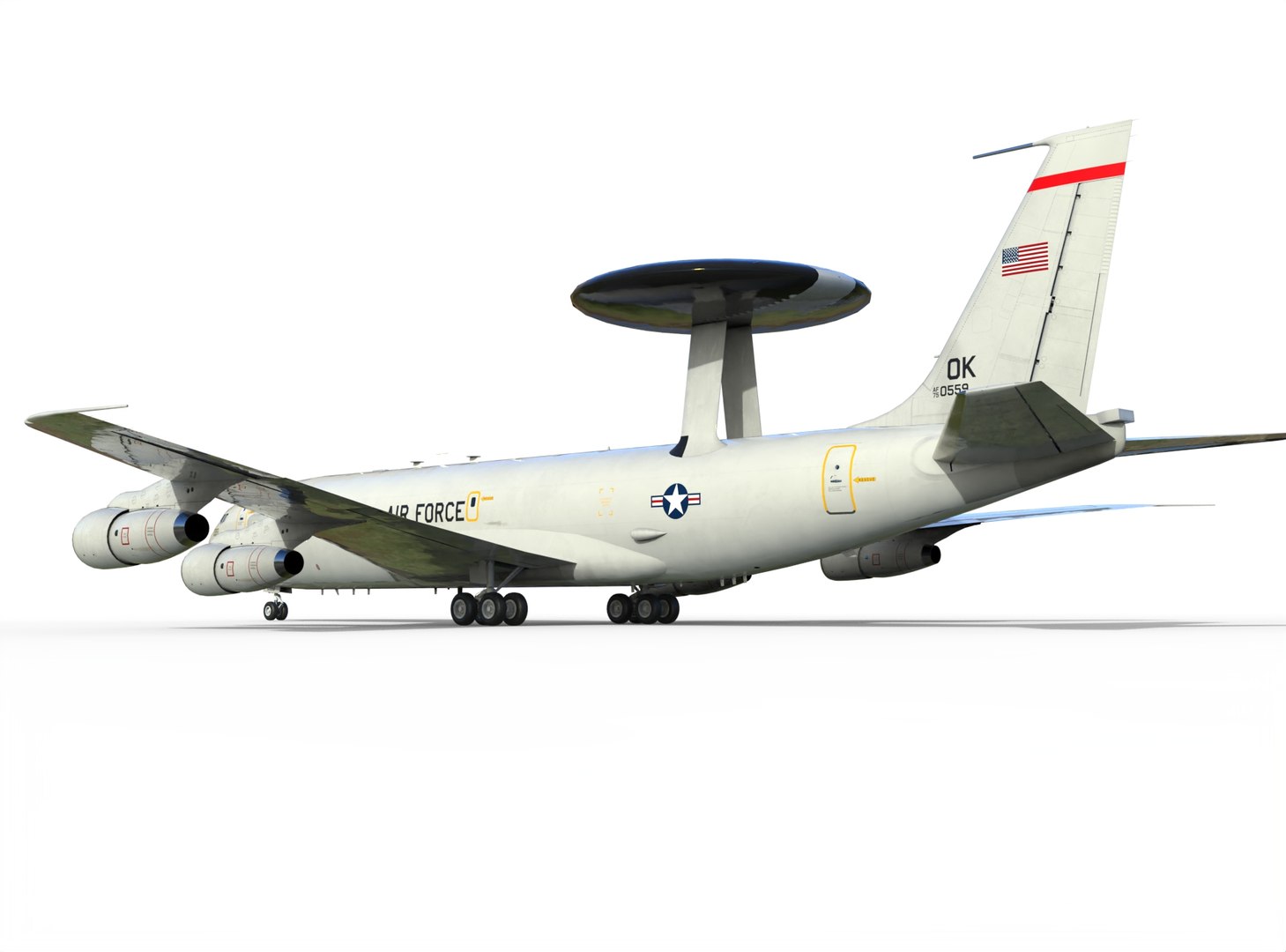 3D Boeing E-3 Sentry AWACS - TurboSquid 2183929