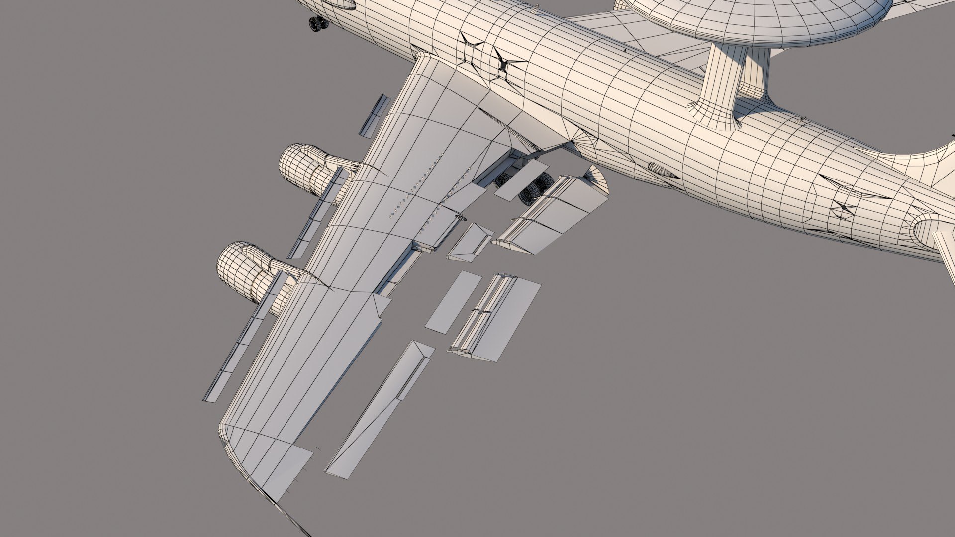 3D Boeing E-3 Sentry AWACS - TurboSquid 2183929