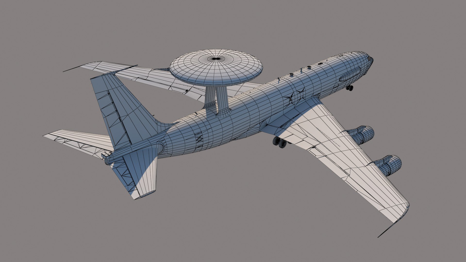 3D Boeing E-3 Sentry AWACS - TurboSquid 2183929