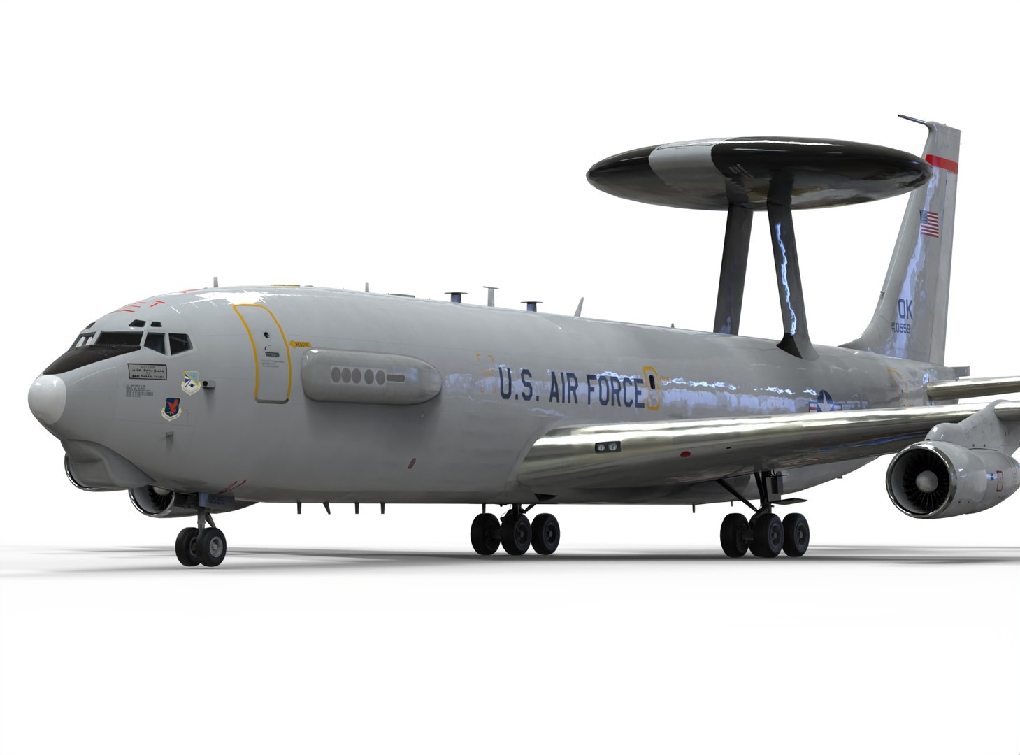 3D Boeing E-3 Sentry AWACS - TurboSquid 2183929