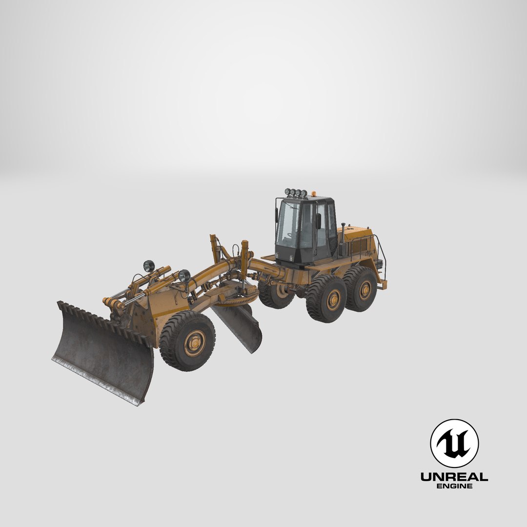 Grader PBR 3D Model - TurboSquid 2169522