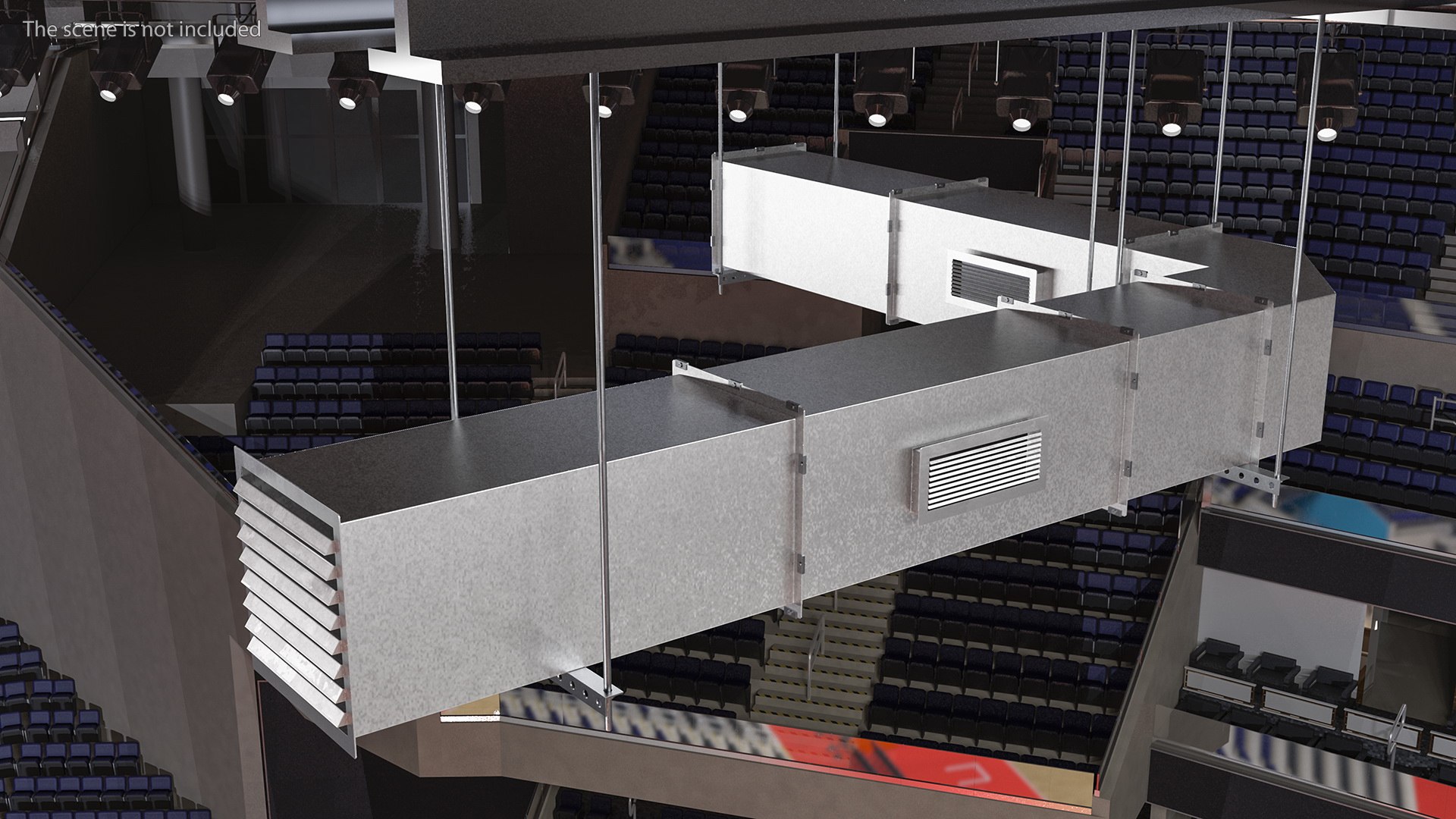 3D Corner Square Air Duct Model - TurboSquid 1646656