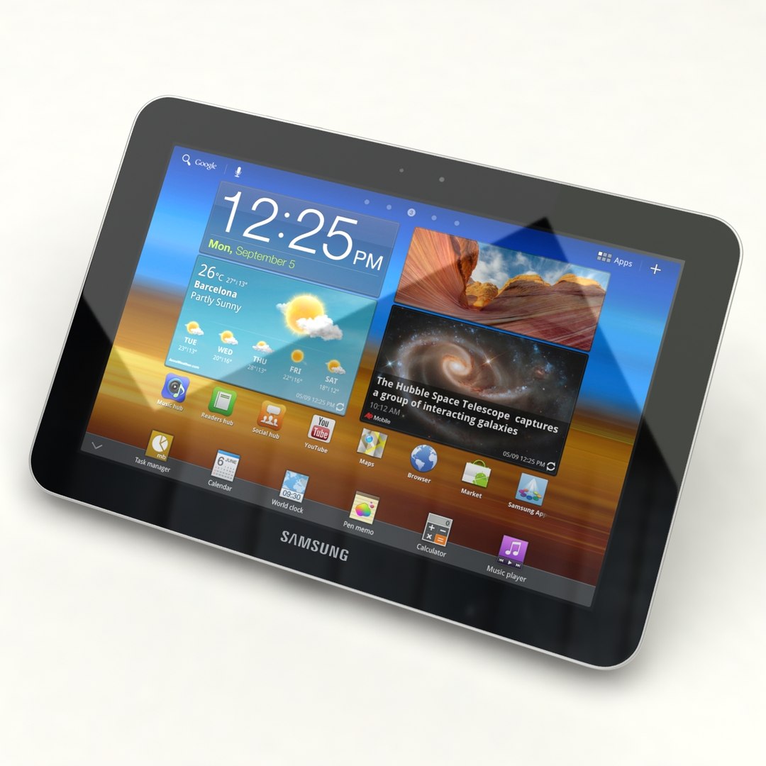 3d c4d samsung galaxy tab 8