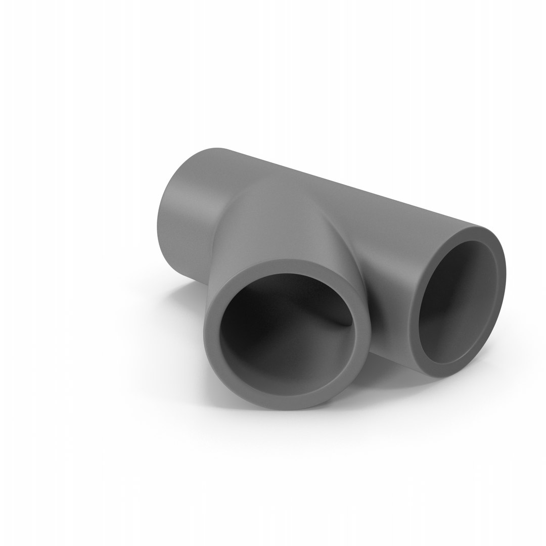 Plastic Pipe Tee 3D Model - TurboSquid 1979506