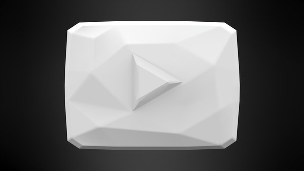 3D youtube diamond play button - TurboSquid 1538404