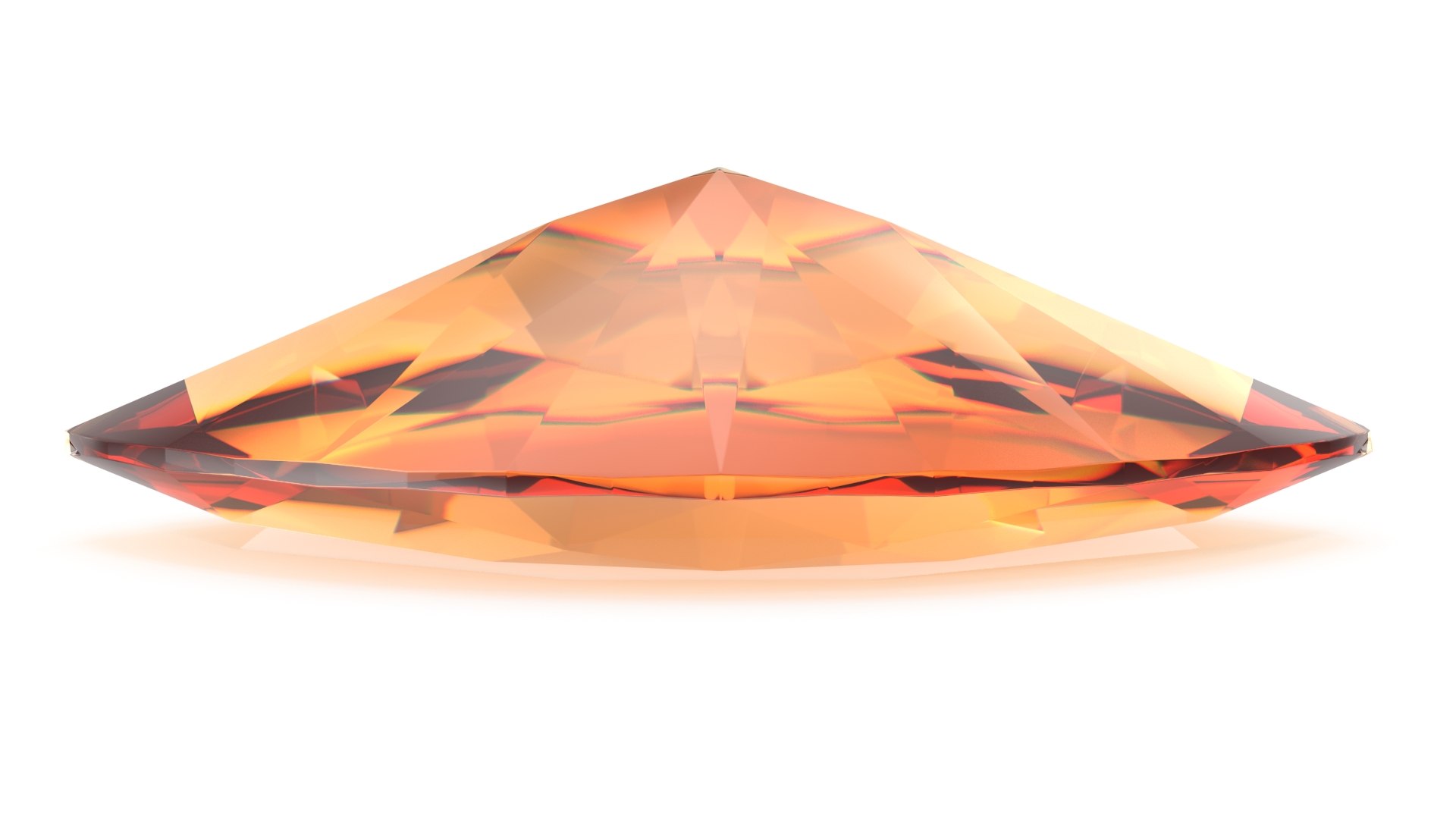 3D Marquise Cut Imperial Topaz Model - TurboSquid 1832657