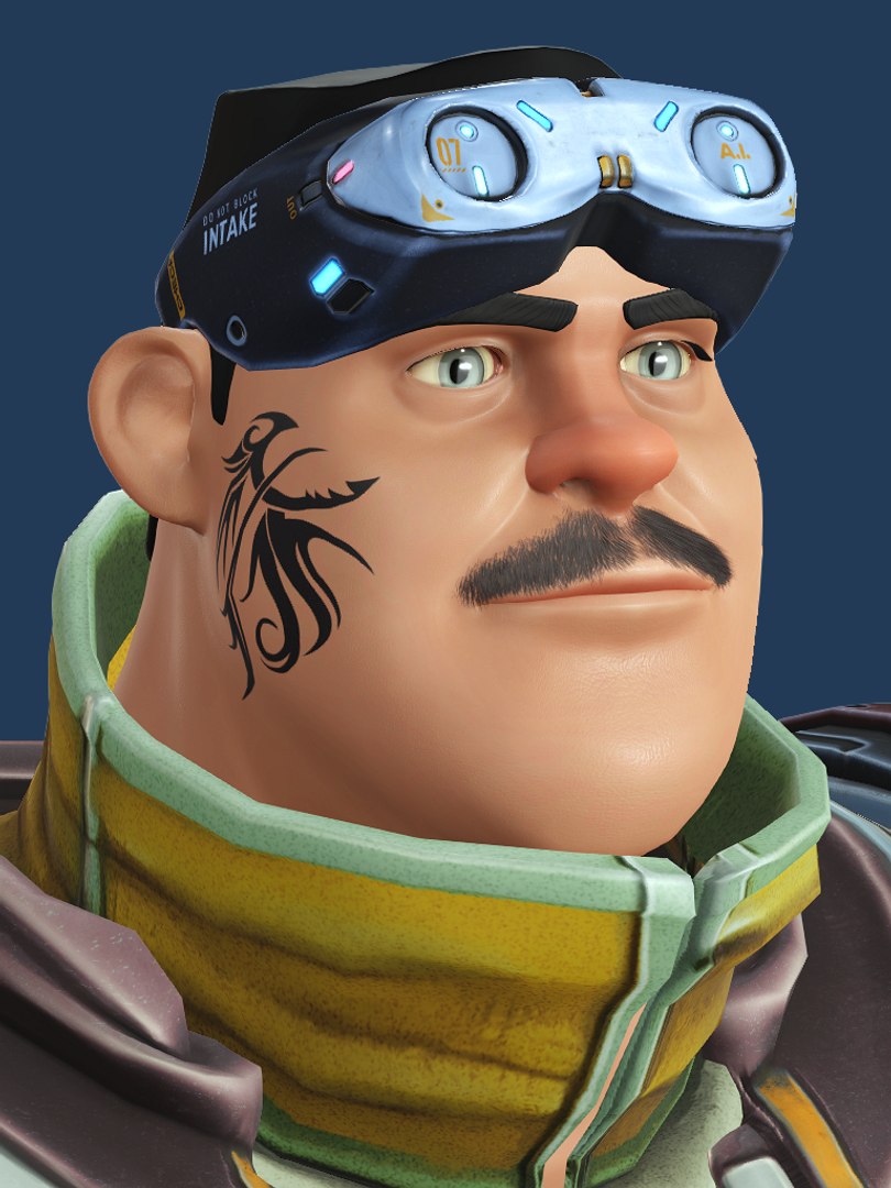 Cartoon Rigged Sci-Fi Gray Soldier-Man Character 3D Model 3D Model ...