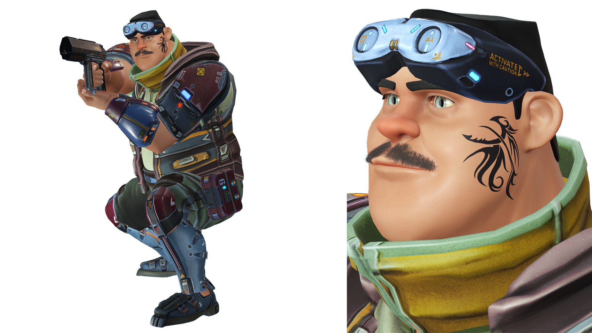 Cartoon Rigged Sci-Fi Gray Soldier-Man Character 3D Model 3D Model ...