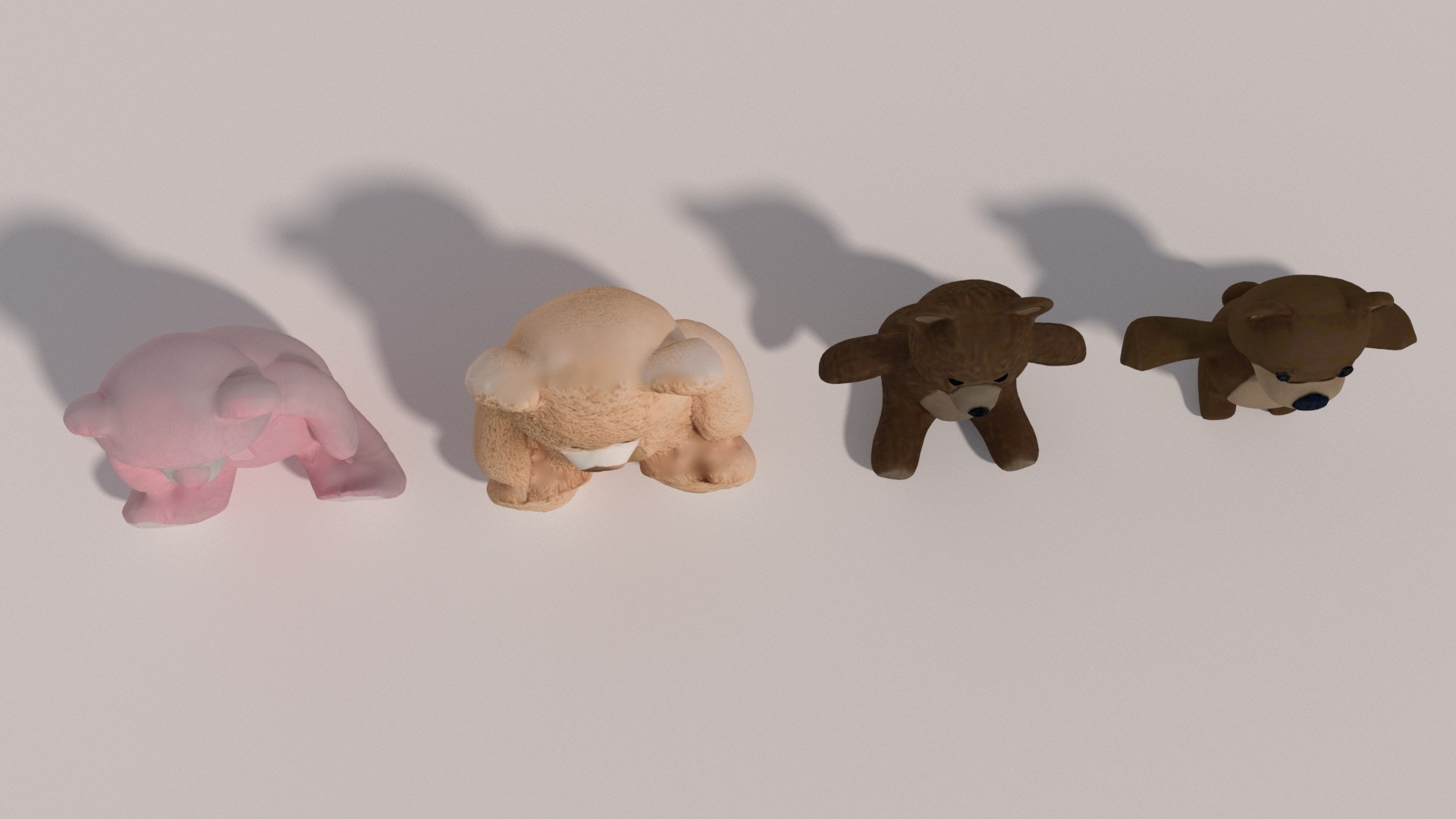 4 Teddy Bear 3D Model - TurboSquid 2329499