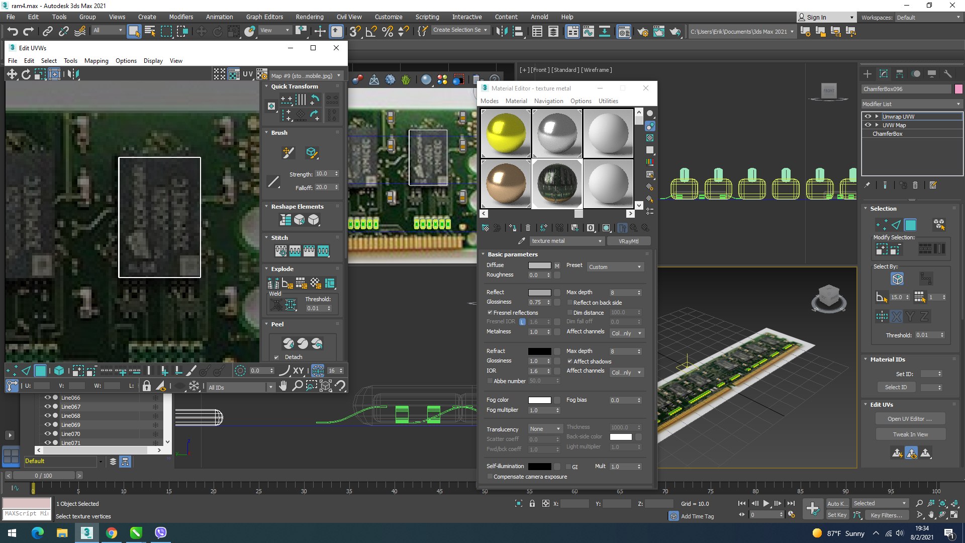 3d Model Ddr4 Sdram Memory Module Turbosquid 1768698
