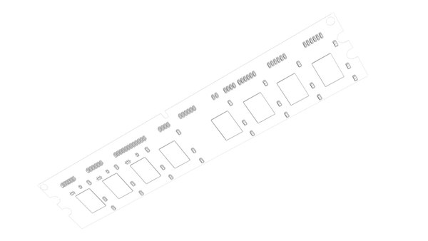 3D model DDR4 SDRAM Memory Module - TurboSquid 1768698