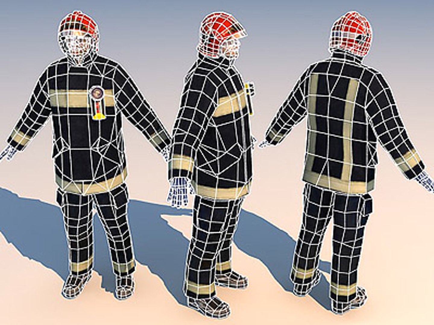 3d Model Vehicle Fireman 01