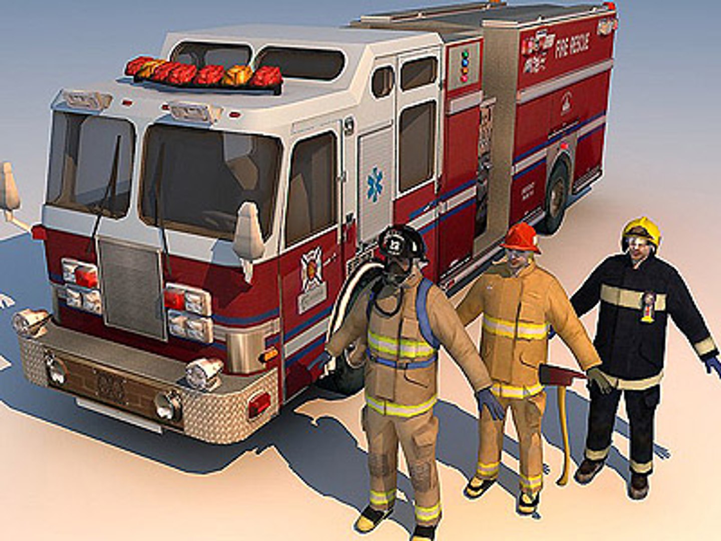 3d Model Vehicle Fireman 01