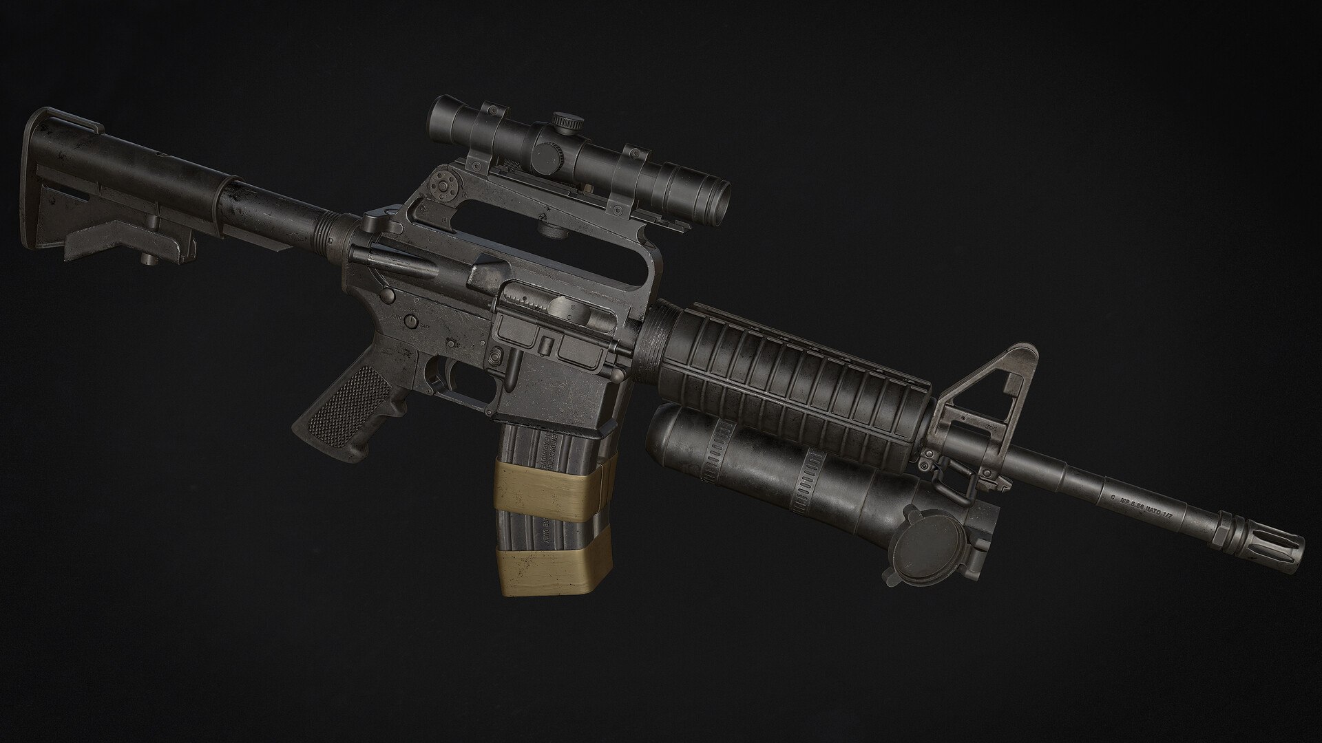 CAR-15 Firearm 3D Model - TurboSquid 1880285