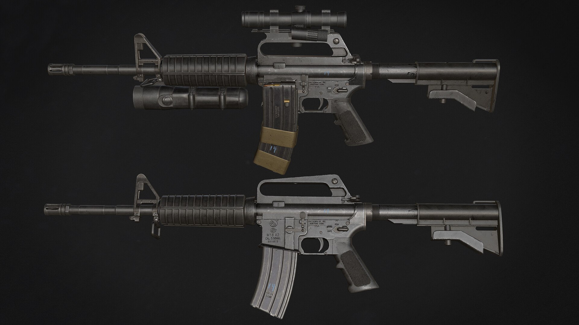 CAR-15 Firearm 3D Model - TurboSquid 1880285