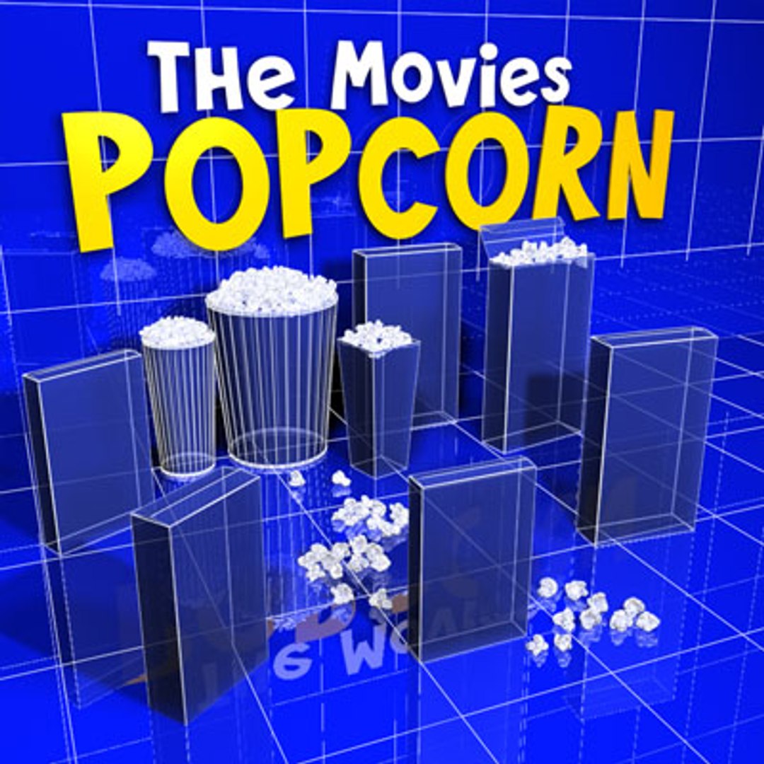 Pop Corn 01 3d Model