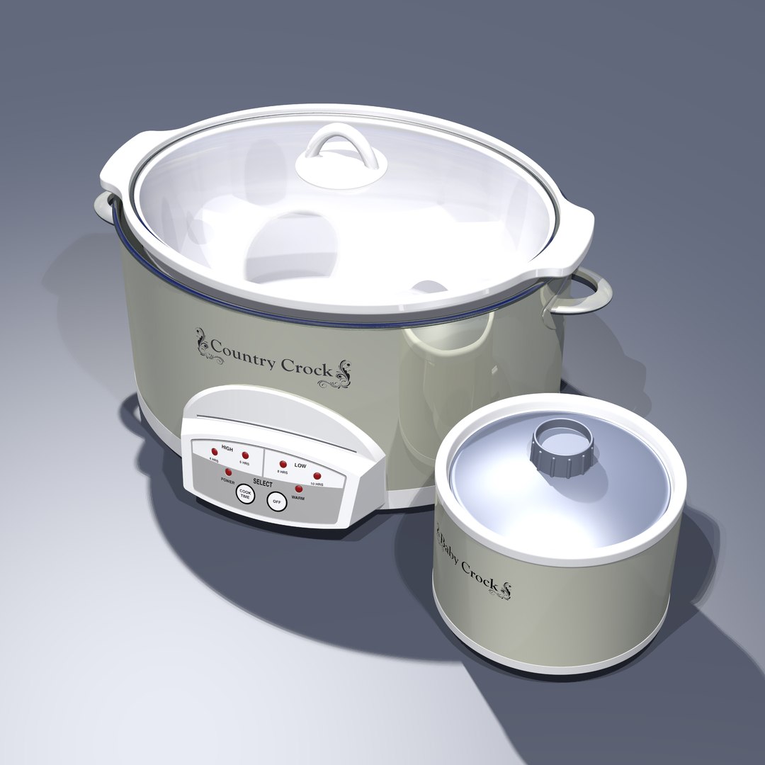 Crock Pot Set 3D Model - TurboSquid 1234631