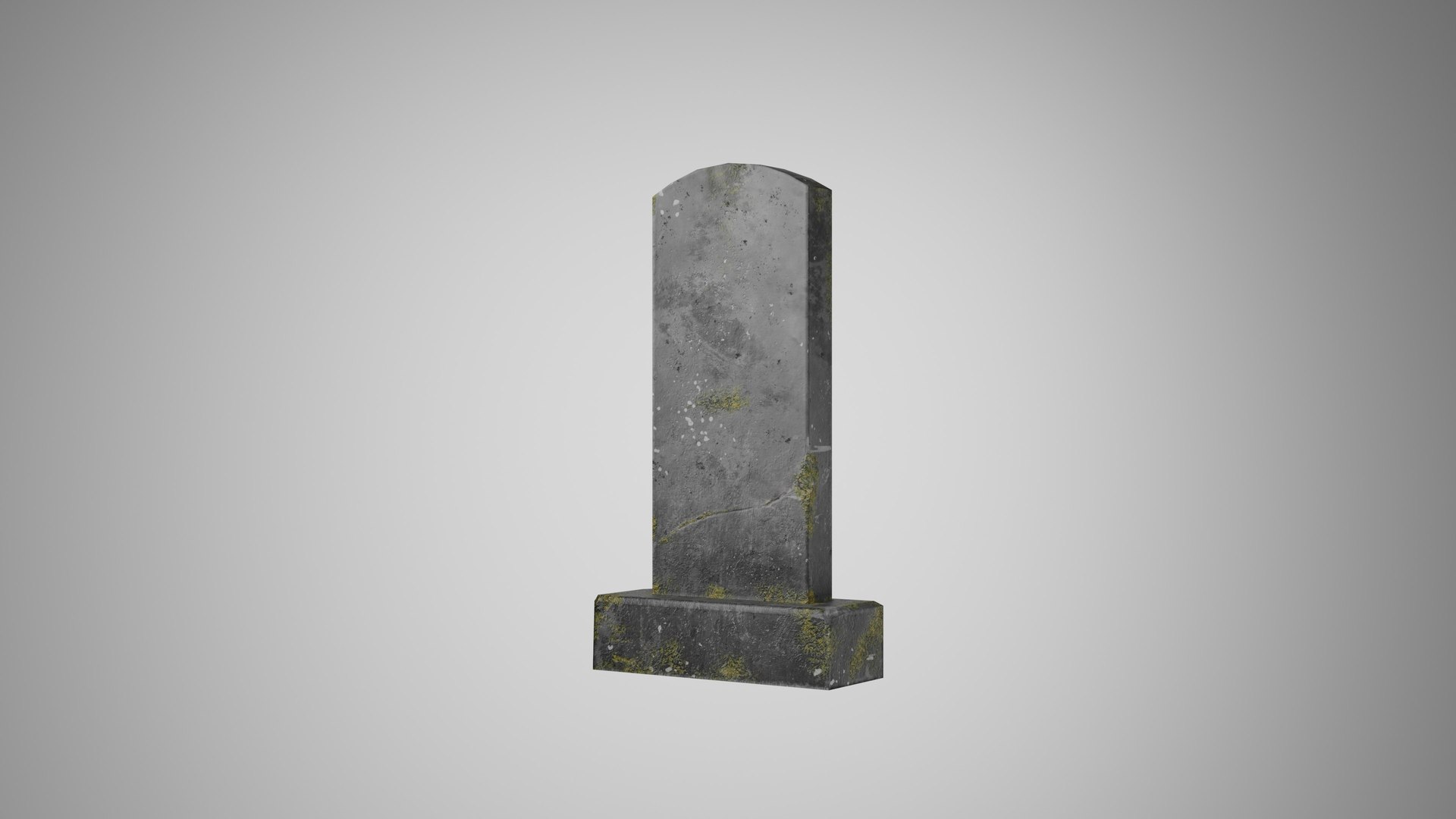 Old Mossy Gravestone Monument 3D Model - TurboSquid 2519491