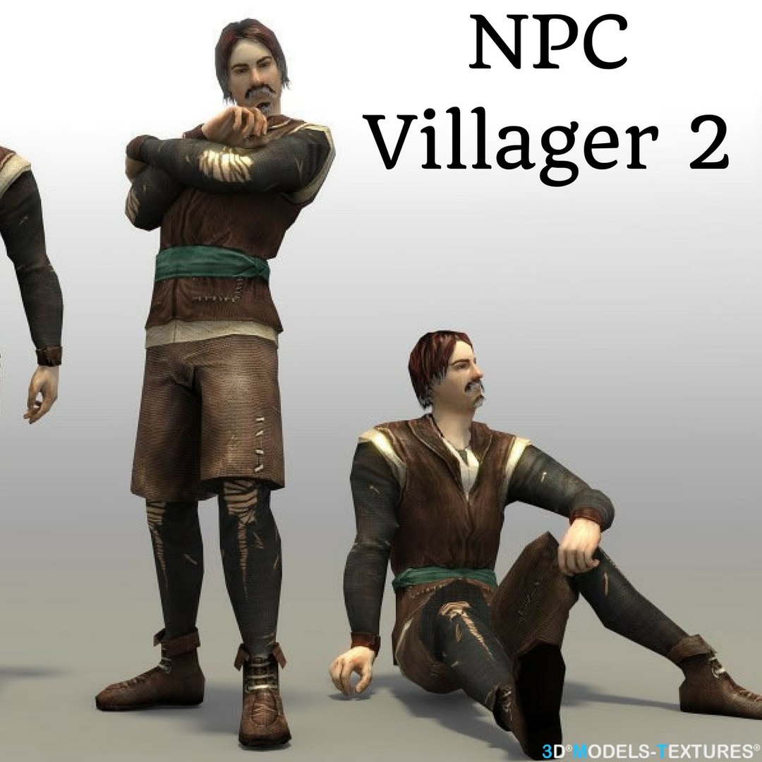 Npc Villager 2 3D - TurboSquid 1213575