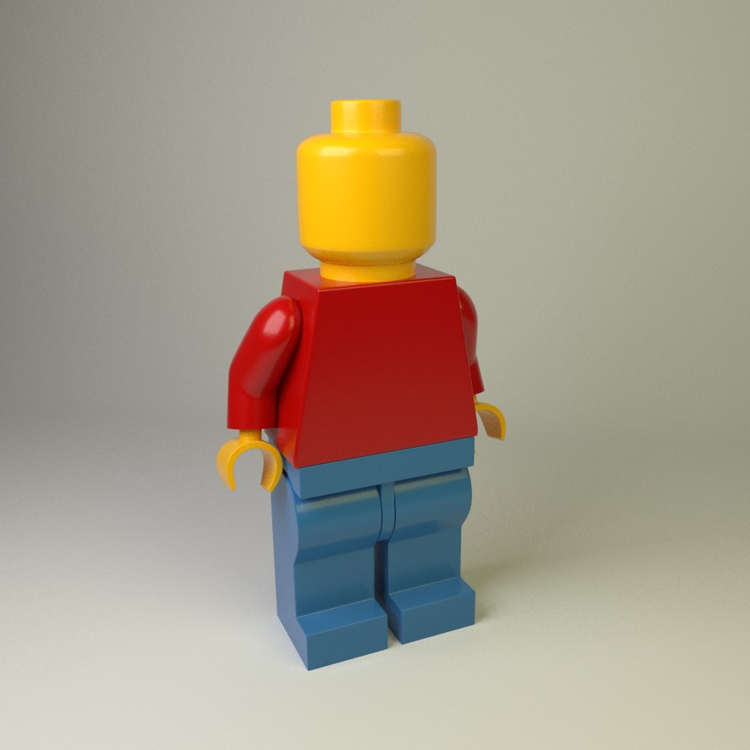 Lego Minifig 3d Obj