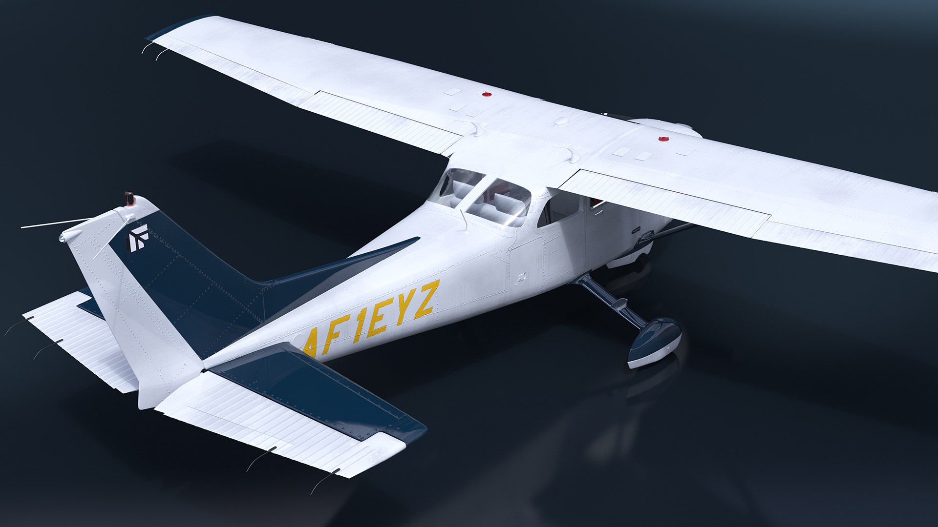 Single Engine Private Airplane Cessna 172 Rigged 3D - TurboSquid 2377386