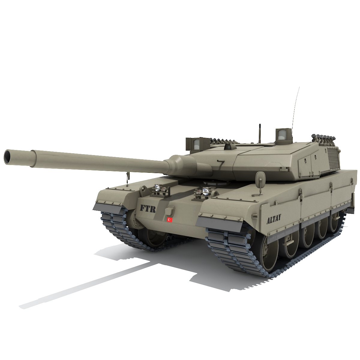altay turkish main battle tank 3d max