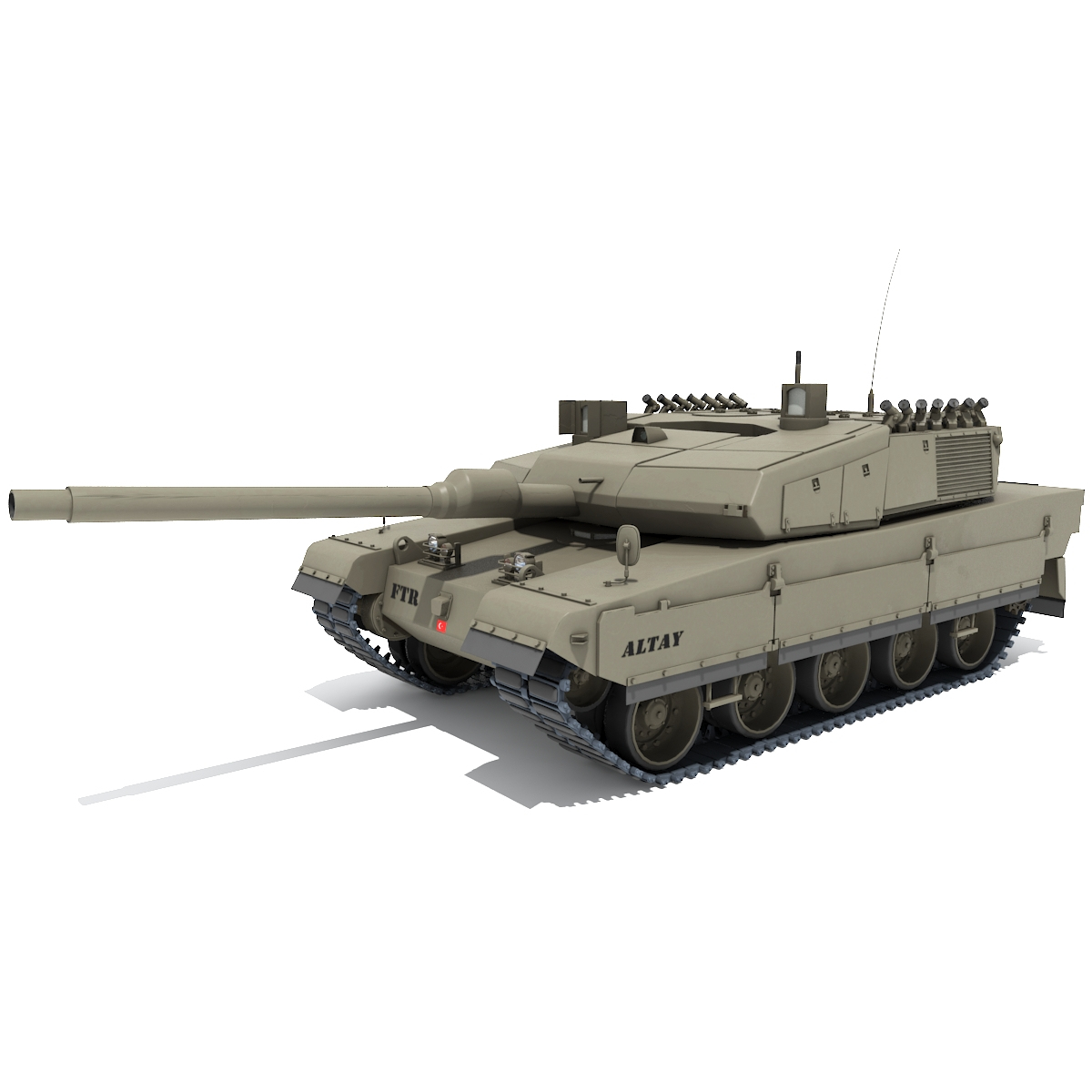 altay turkish main battle tank 3d max