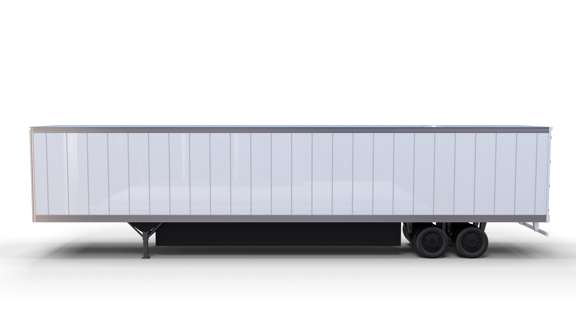 Box semi trailer 3D model - TurboSquid 1395358