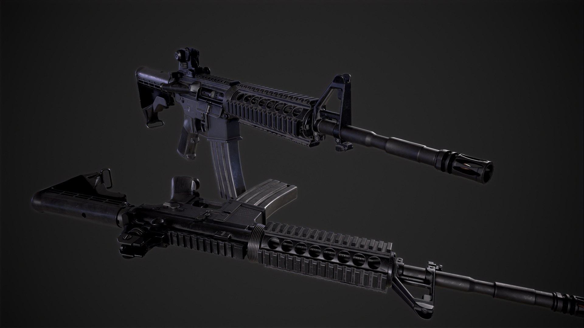 3D 5 AAA Gameready Guns Pack Model - TurboSquid 2042844