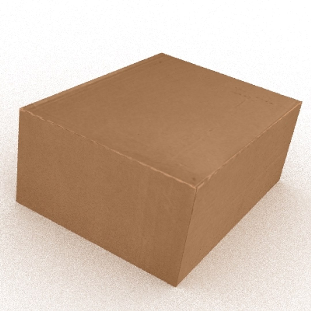 cardboard boxes 3d model