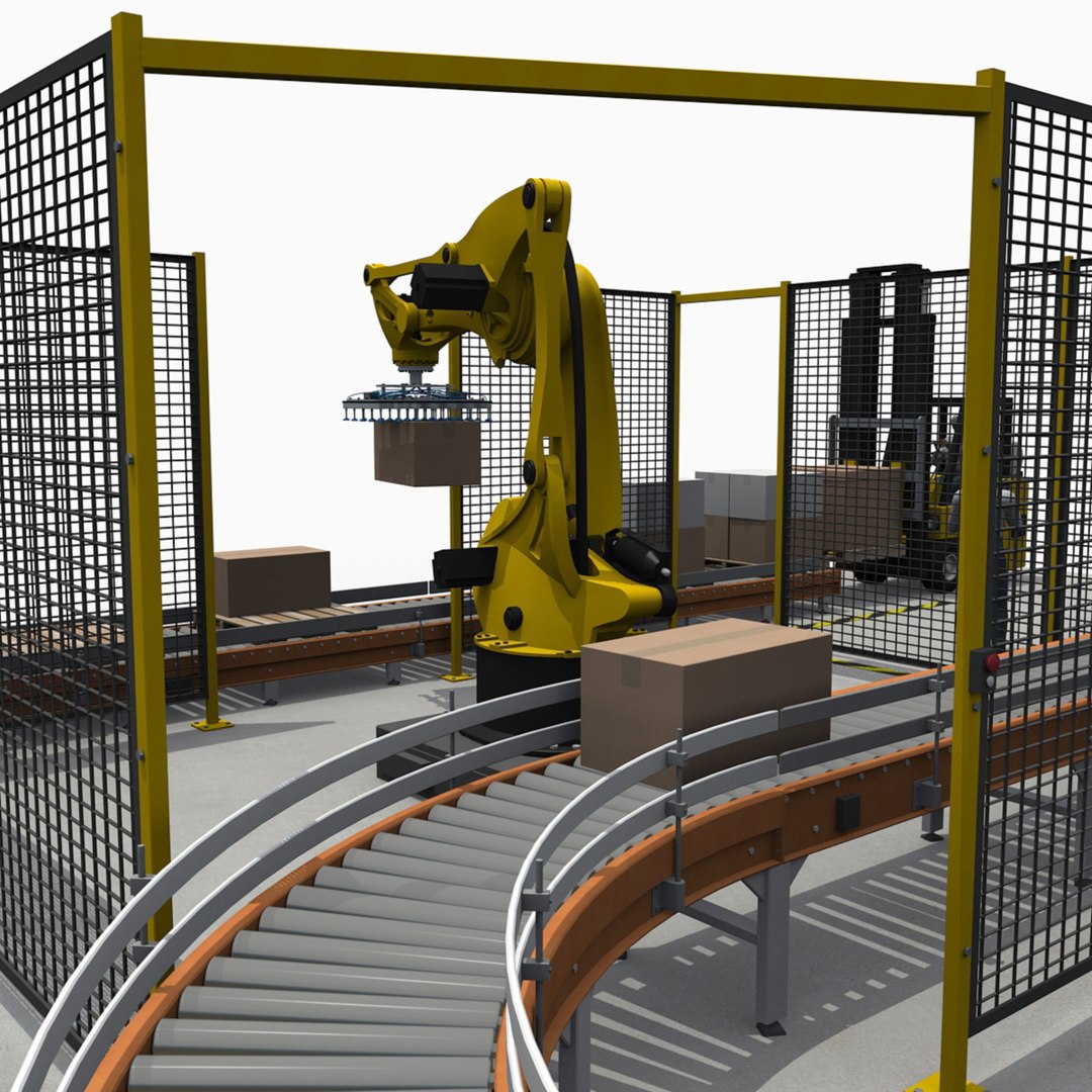 Robot Palletizer 3D - TurboSquid 2092397
