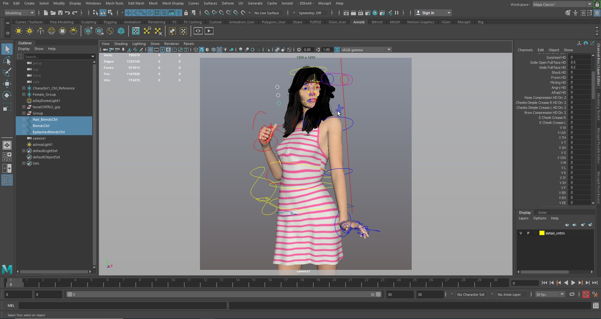 3D Rig Female Body Model - TurboSquid 1518372