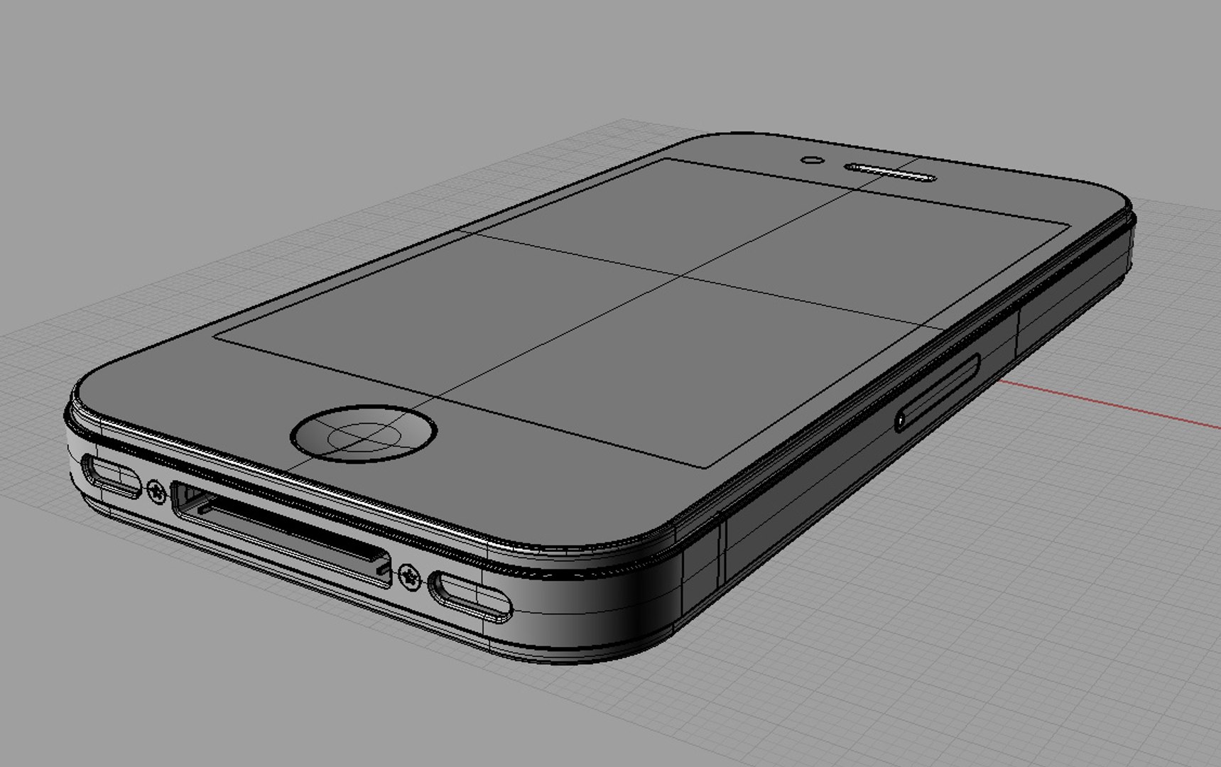 3ds max iphone 4 phone